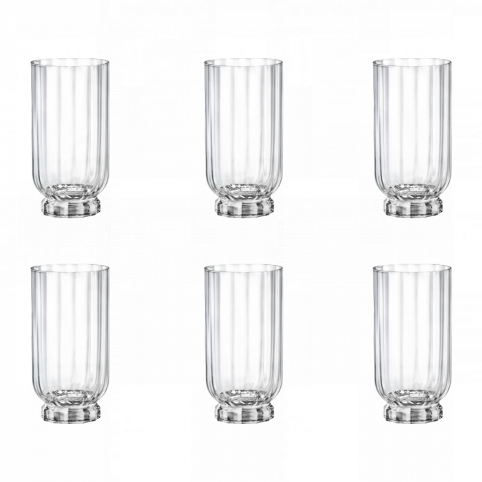 Bormioli Rocco Florian Set 6 Pahare Long Drink 430ml D7 3xh14 1cm