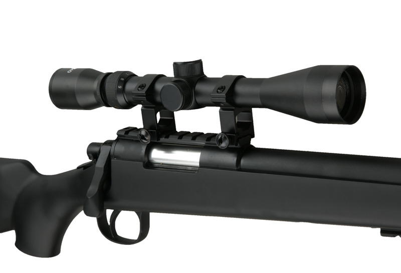 Sniper Airsoft MB03 WELL Black + Luneta si BIPOD