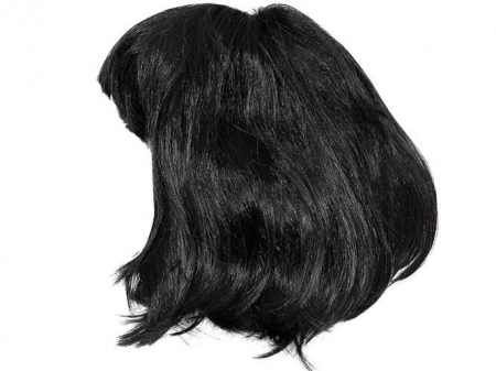 Peruca stil bob neagra cu părul scurt petreceri carnaval deghizare