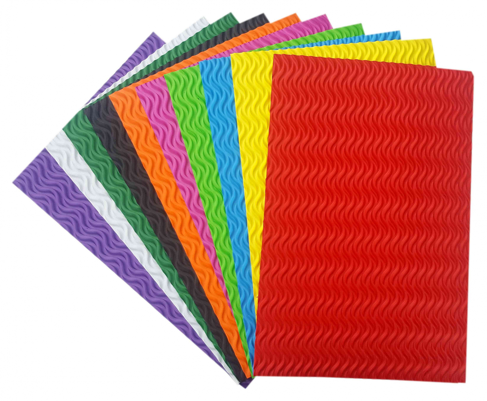 Hartie gumata embosata valuri pentru activitati crafts [1]