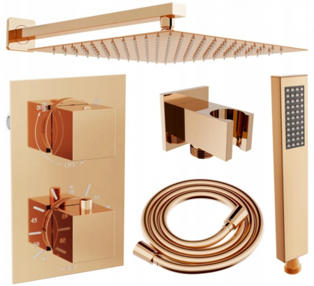 Set dus incastrat 2 functii, Cupru lucios (roze gold)