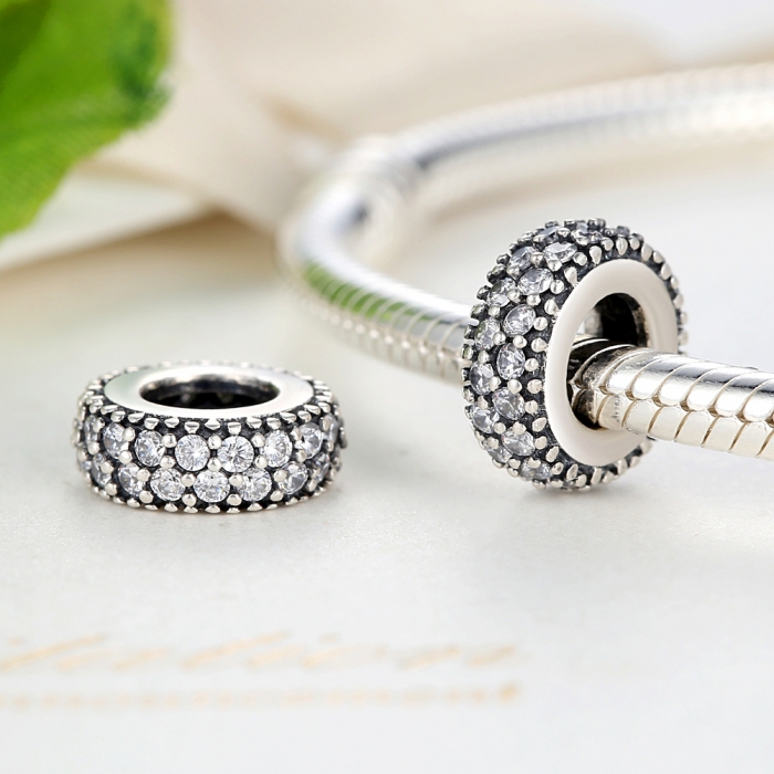 Charm PANDORA argint 925 cu zirconii albe - Be Elegant PST0020 ...