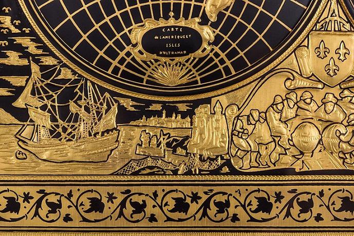 Luxury World Map Painting by Credan - Gold Plated - Made in Spain