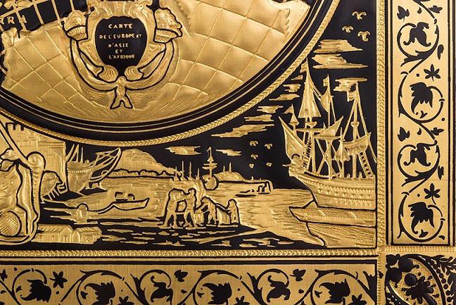 Luxury World Map Painting by Credan - Gold Plated - Made in Spain