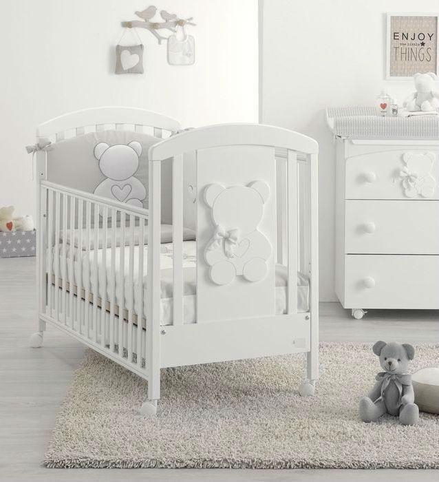 Patut Bebe Funky alb cu 2 laterale culisante Azzurra Design ⭐