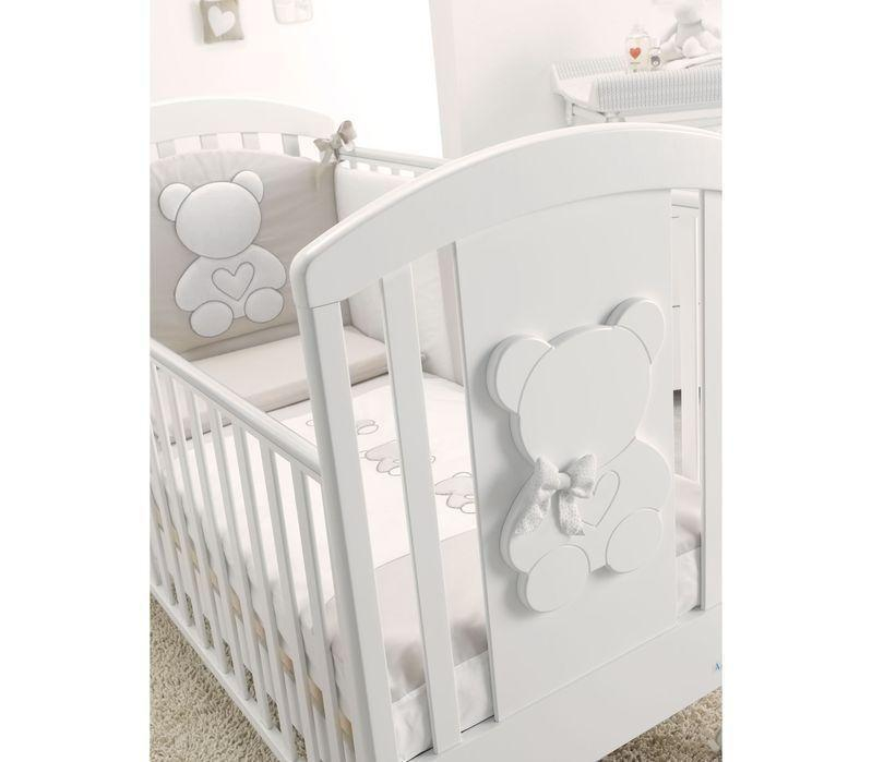 Patut Bebe Funky alb cu 2 laterale culisante Azzurra Design ⭐