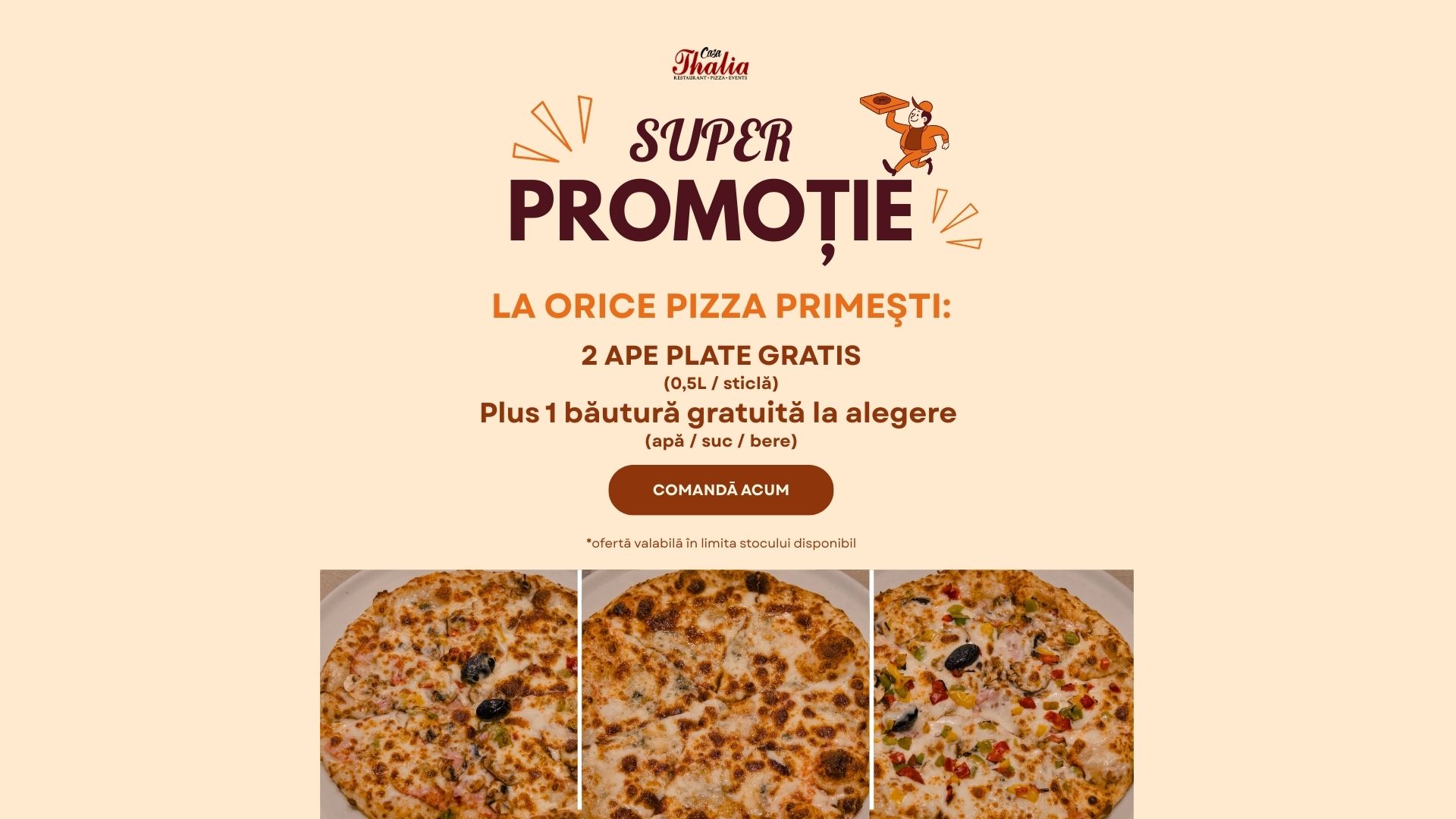 Pizza Timisoara | Casa Thalia | Restaurant - Pizza - Events