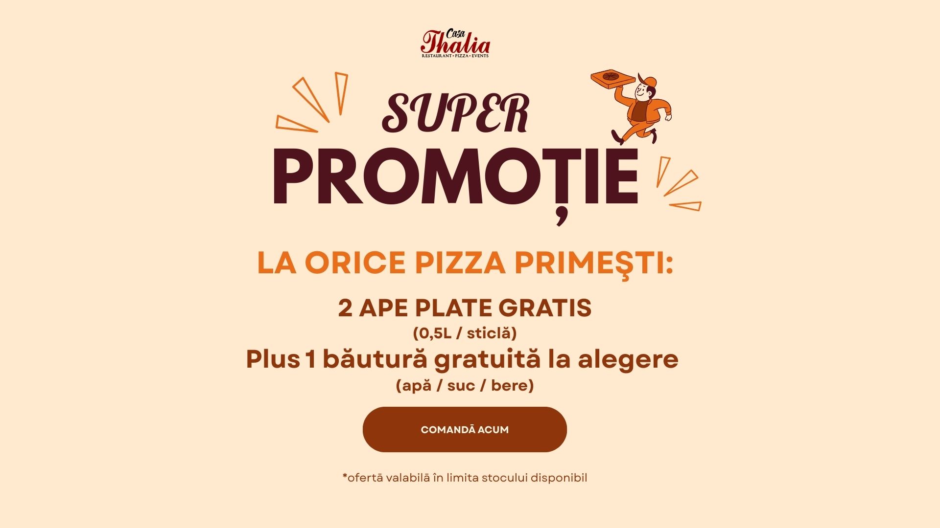 Pizza Timisoara | Casa Thalia | Restaurant - Pizza - Events