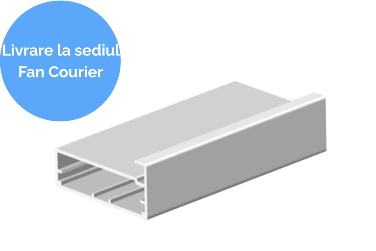 Profil (rama) aluminiu S02 usa sticla, 4 m, gri