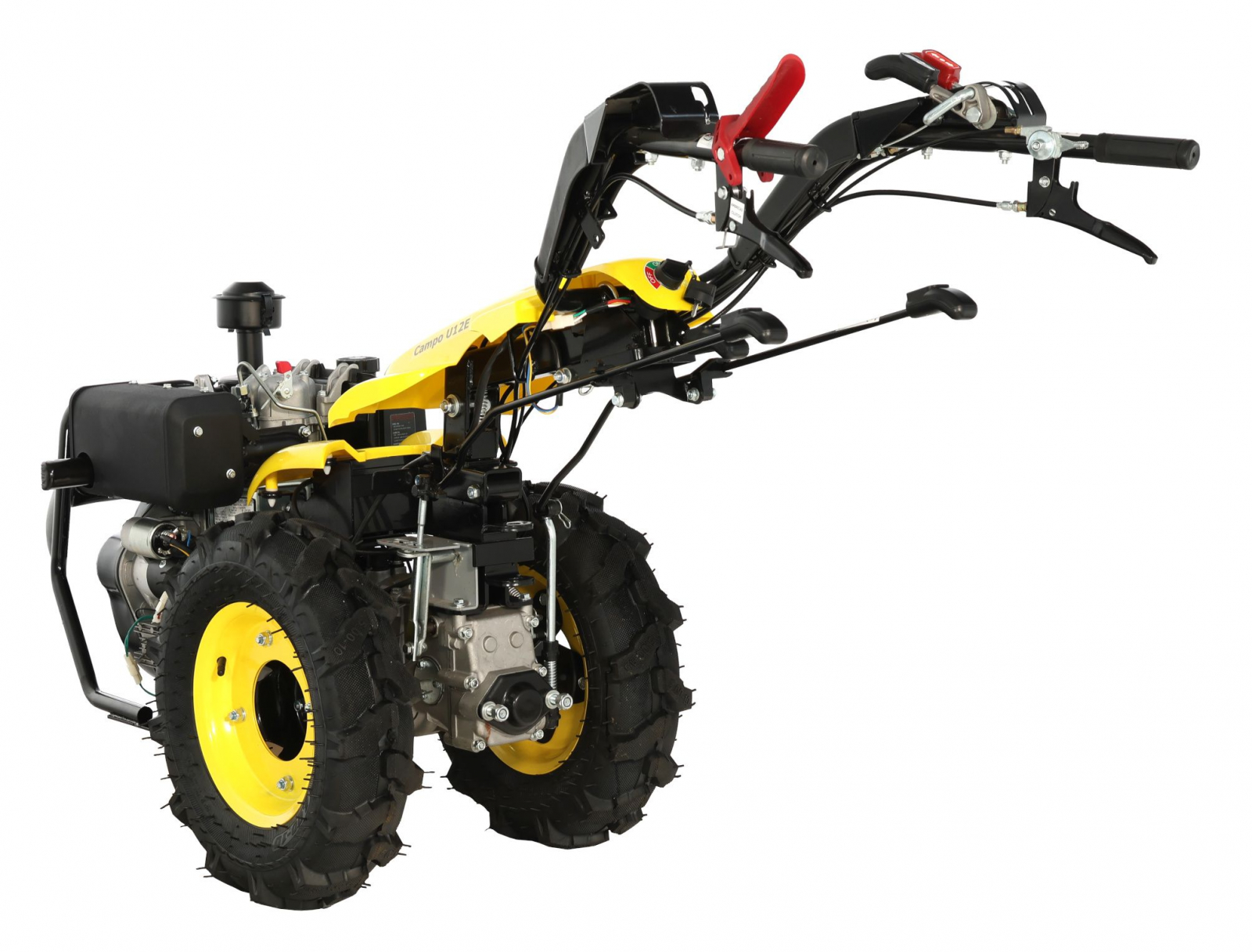 PACHET Motocultivator ProGARDEN Campo U12E, 12 CP, diesel, pornire ...