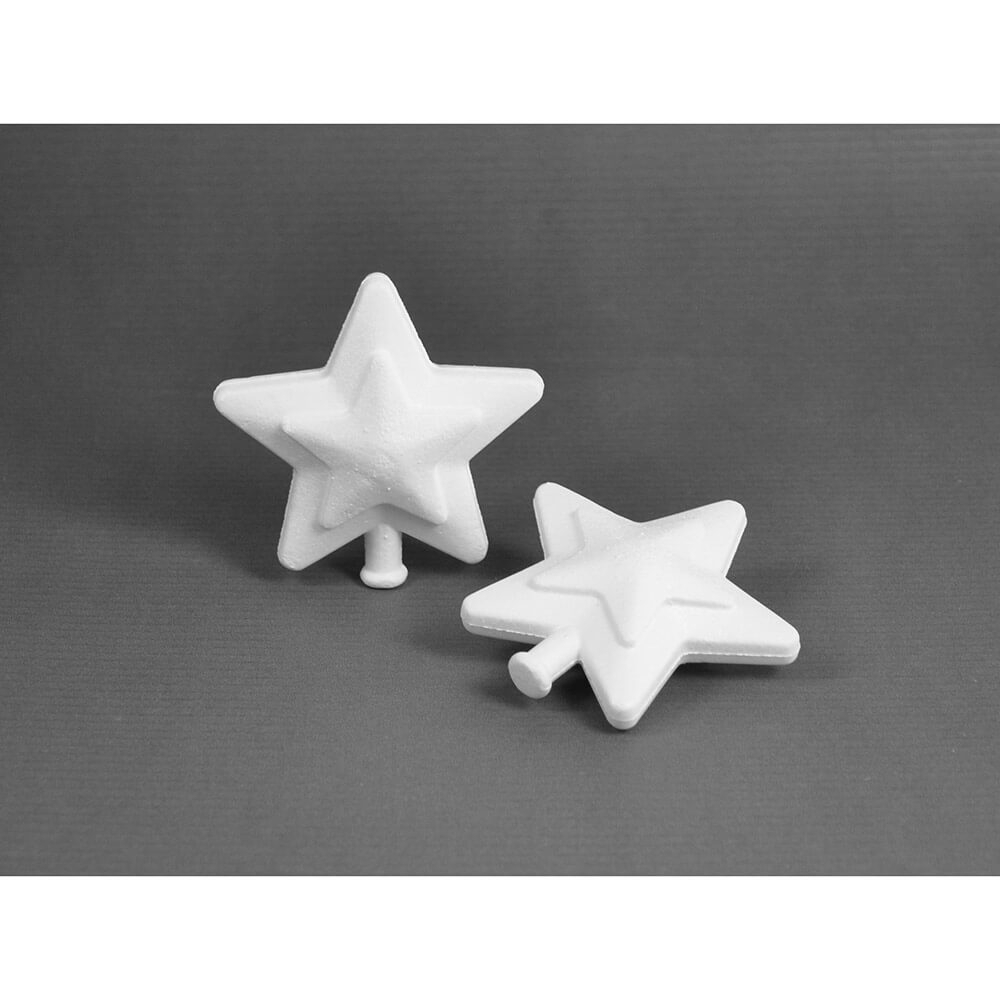 Stelute de colorat din polistiren, 8 cm