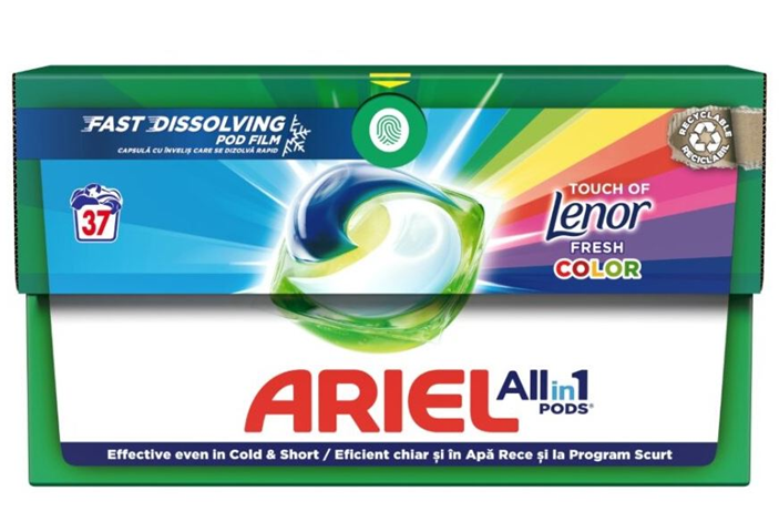 Ariel All in One Pods Touch of Lenor Fresh Color Detergent de Rufe ...