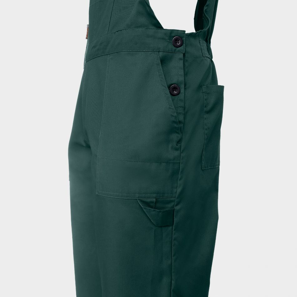 Pantaloni salopeta cu pieptar Stenso PLUTON T/C, 35% bumbac, 65% ...