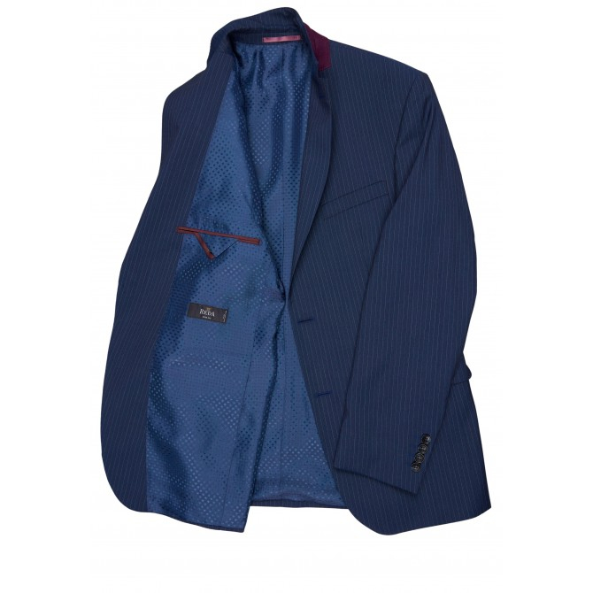 Sacou mix&match CARL GROSS Shane pentru costum Modern Fit bleumarin dungi