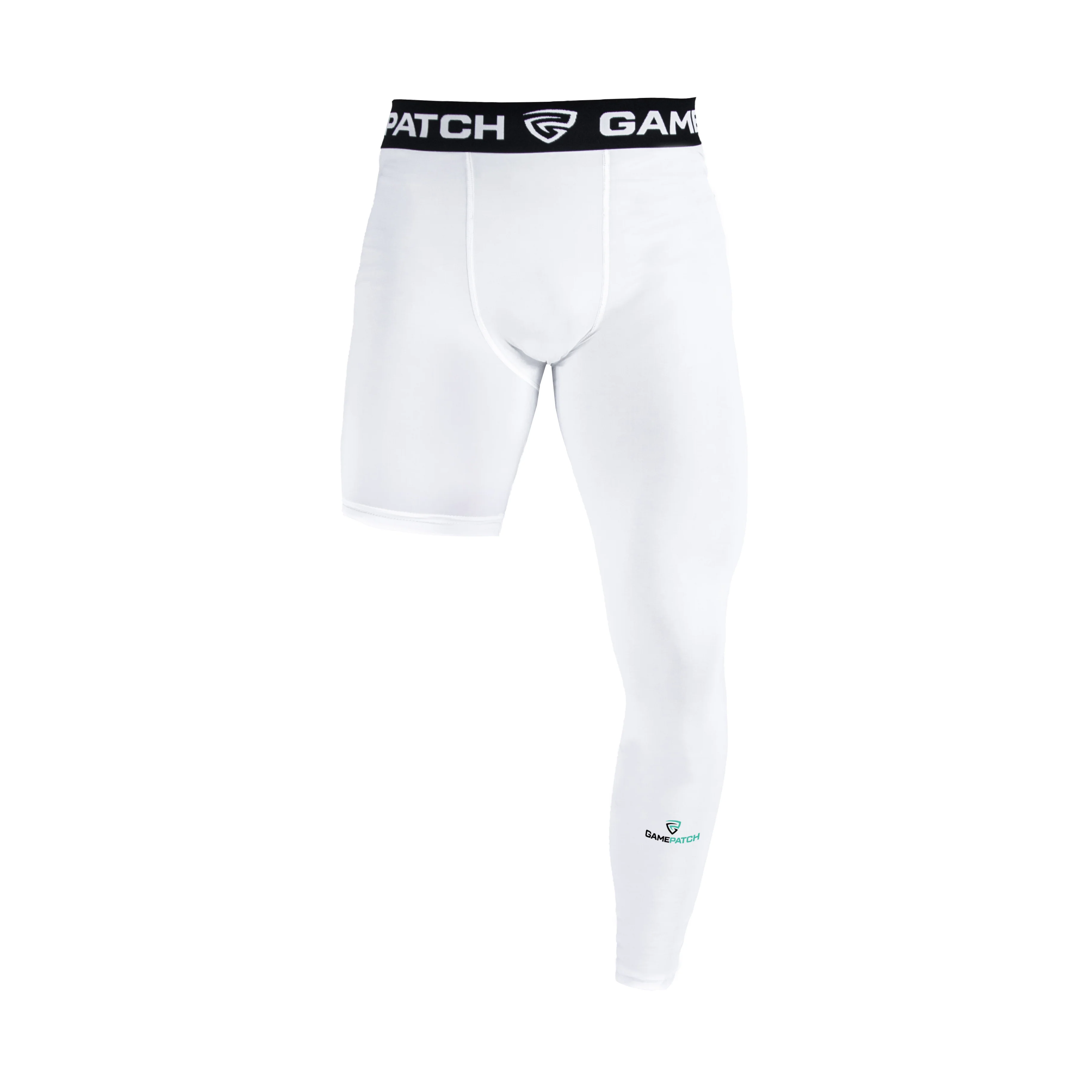 Colant de COMPRESIE pe un Singur Picior (Stang) Albi GAMEPATCH