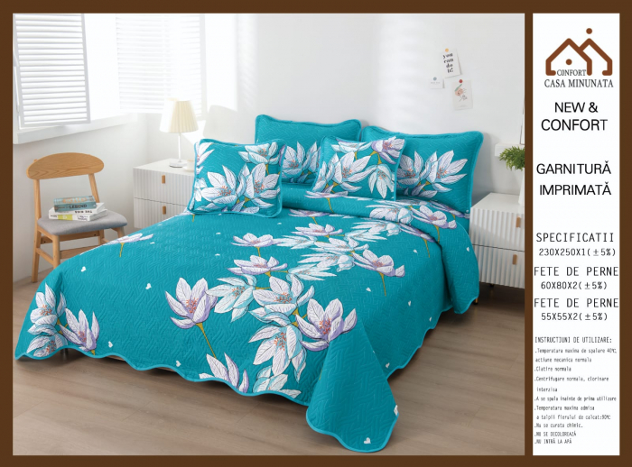 Set Cuvertura 5 Piese - Nuferi