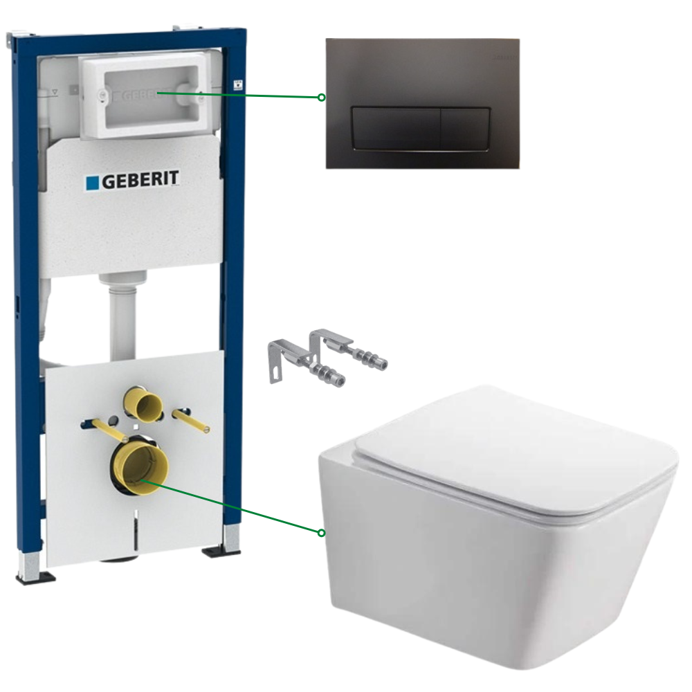 Vase wc suspendate cu rezervor | Vas WC toaleta cu capac