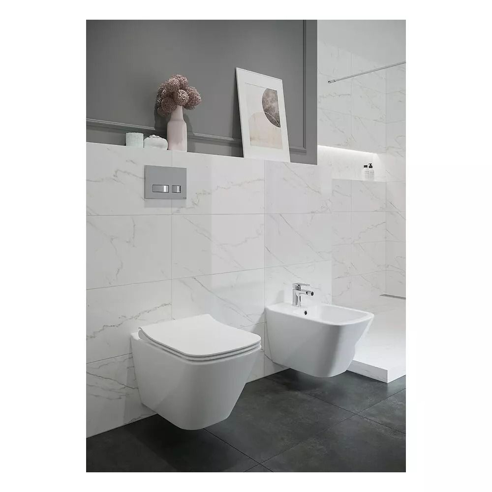 Vas wc suspendat CleanOn Cersanit City Square cu capac soft close ...