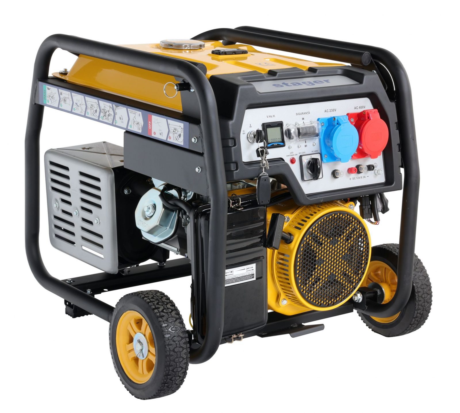 Generator open frame Stager FD 10000ER-E3R Automatic, 8.5 kW, monofazat ...
