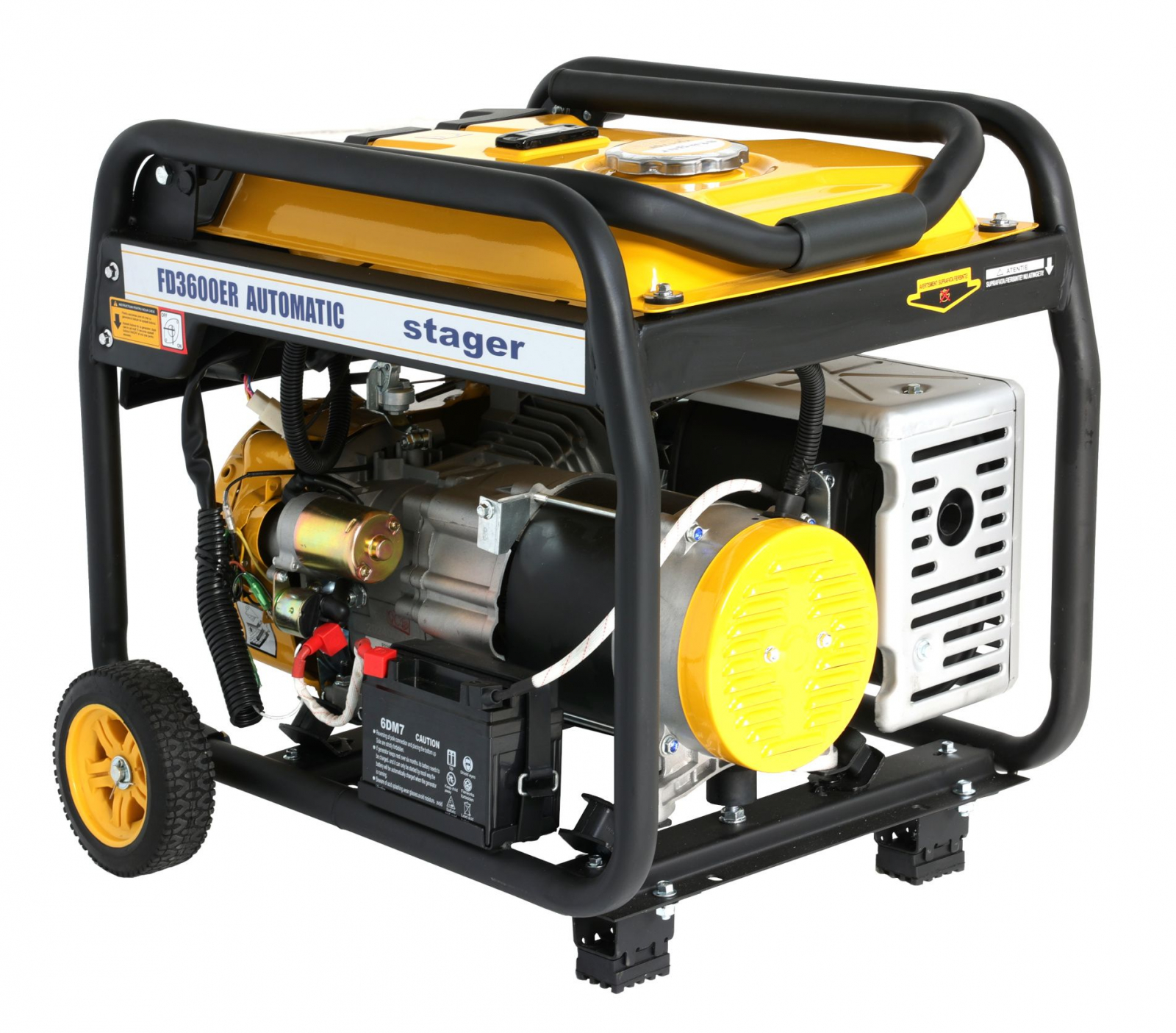 Generator de curent Stager FD 3600ER G2 - 3 kW, monofazat, benzina ...