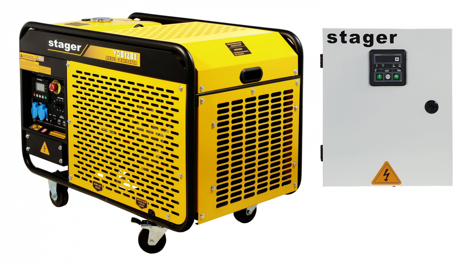 Stager YDE12E3 Generator open-frame 12kVA, 16A, 3000rpm, trifazat ...