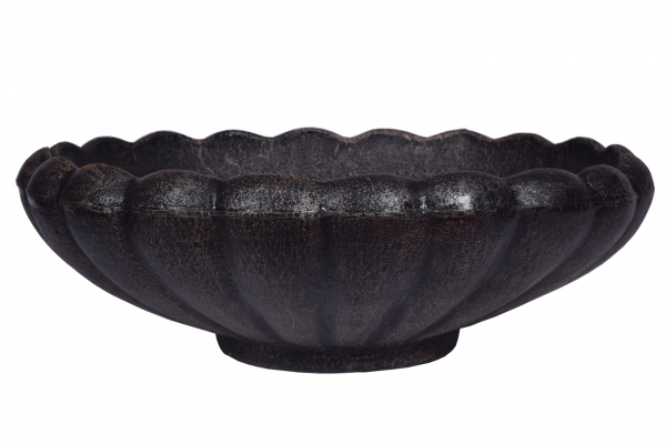 Ghiveci PE vintage, rotund, imitație piatră, model MARGARITE M