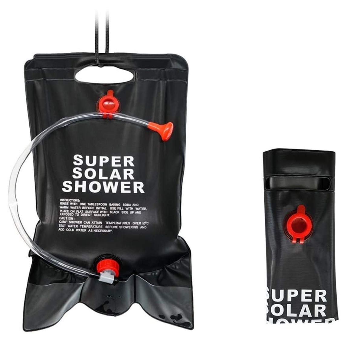 Dus solar suspendat pentru camping sau plaja, capacitate 20l, culoare ...