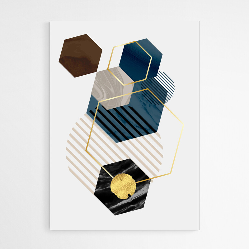 Set 3 tablouri, Intaglio, Abstracte, color, print pe hartie foto Fine ...