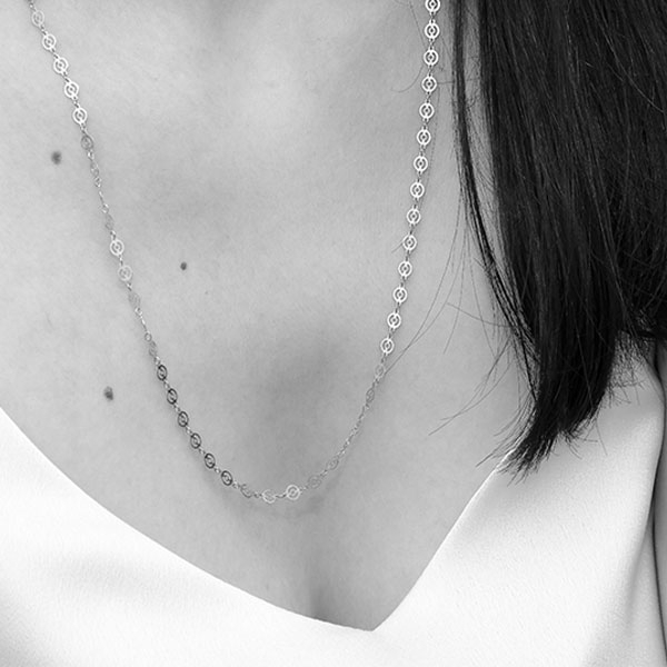 Lant lung cu banuti din argint