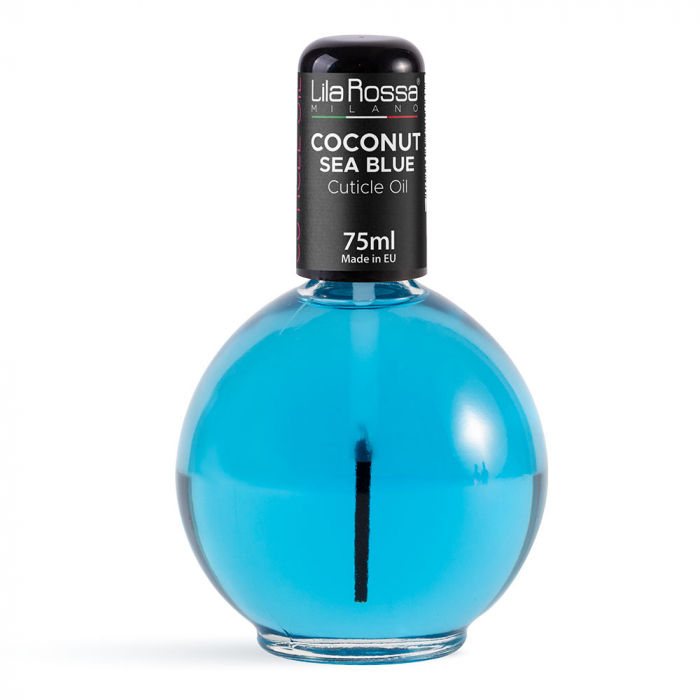 Ulei cuticule cu pensula, Lila Rossa, aroma Coconut Sea Blue, 75 ml ...