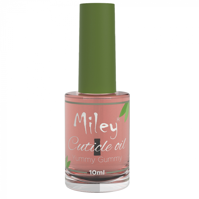 Ulei cuticule cu pensula, Miley, aroma Yummy Gummy, 10 ml Miley