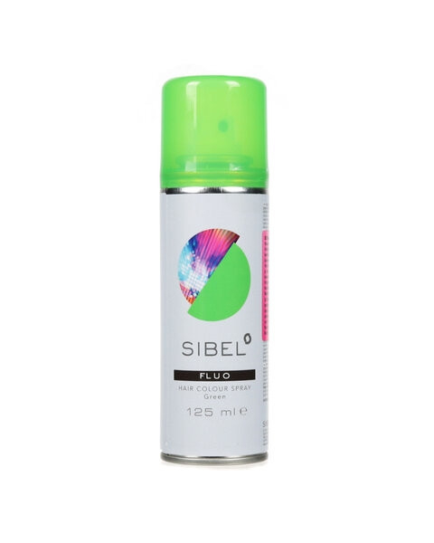 Sibel Fluo Green - Spray colorant pentru par verde 125ml Sibel