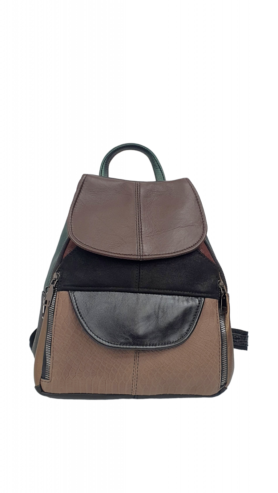 Rucsac Dama Piele Naturala Multicolor Mia G02548