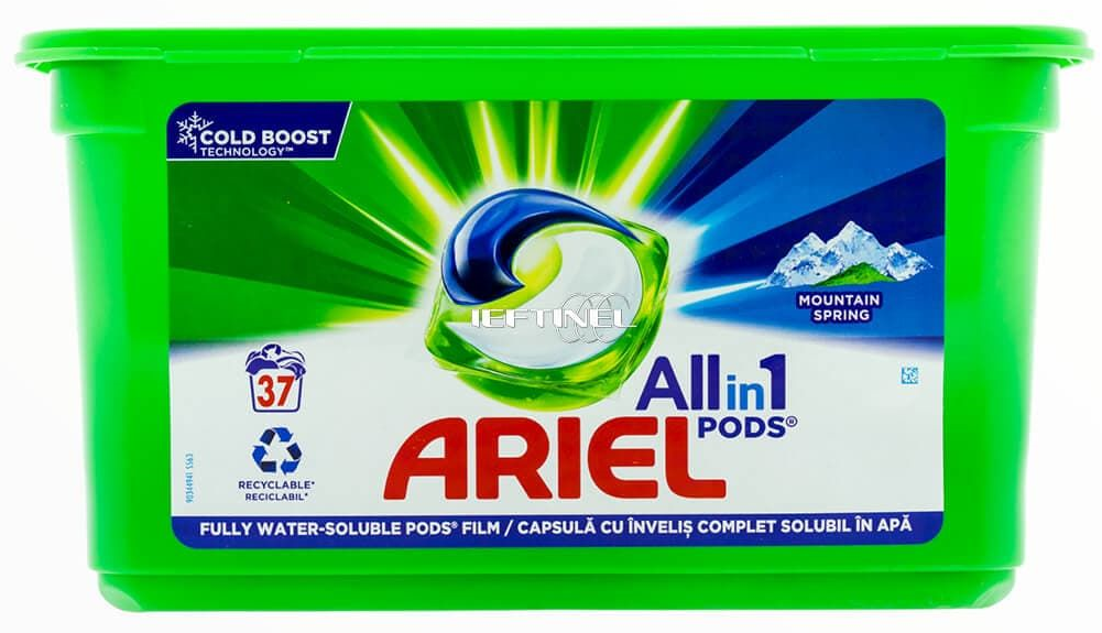ARIEL GEL CAPSULE PODS MOUNTAIN SPRING - 37 BUC