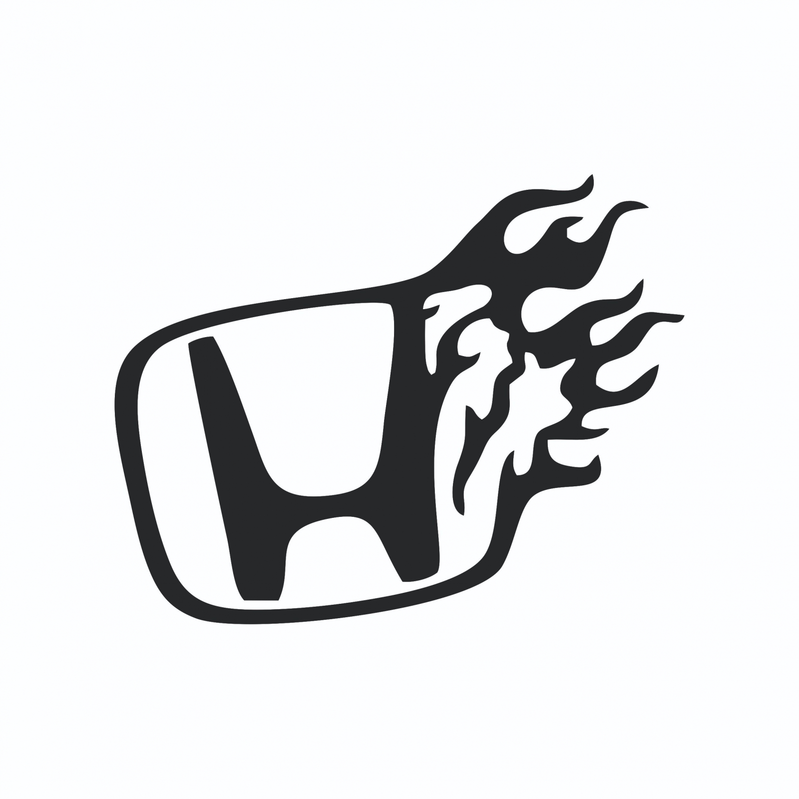 Sticker Auto - Honda Flame