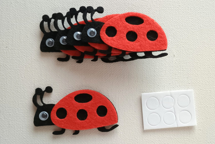 Trifoi dublu cu autoadeziv - set 4 buc.