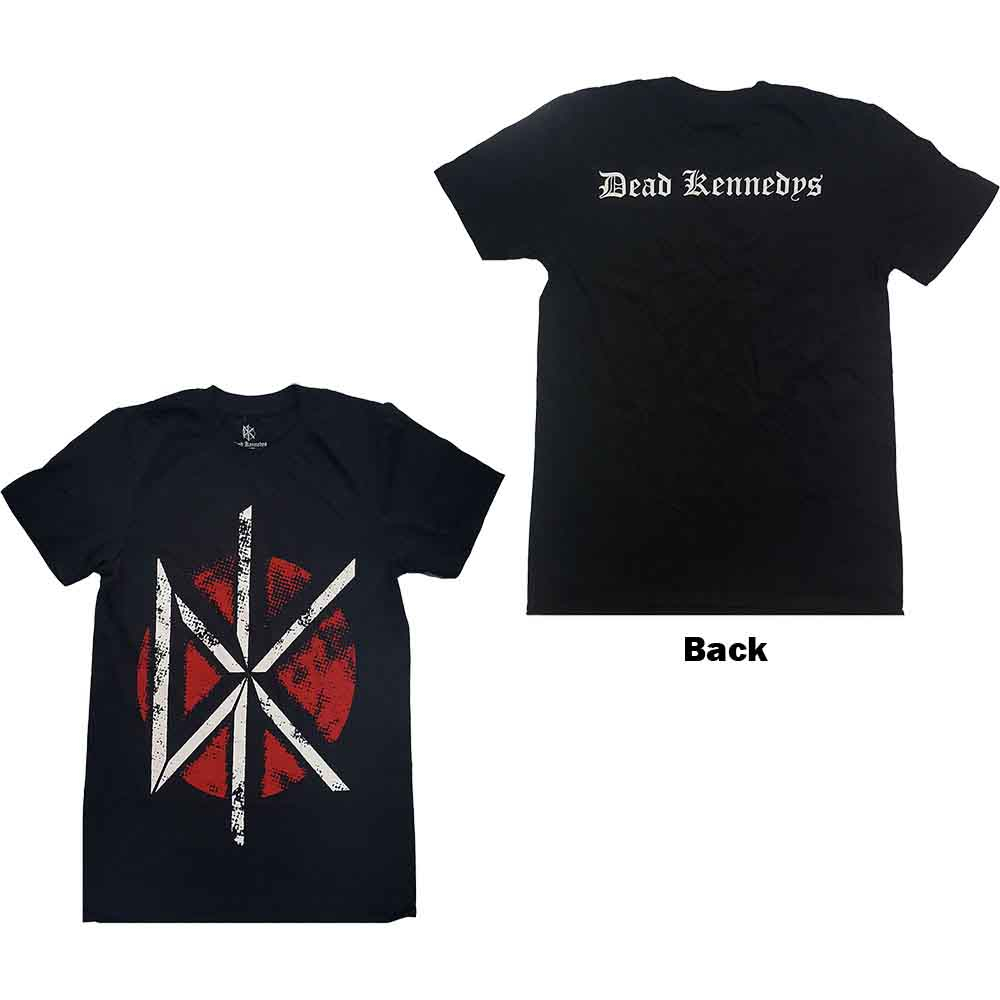 Dead Kennedys Unisex Tricou: Vintage Logo (Back Print) (Small)