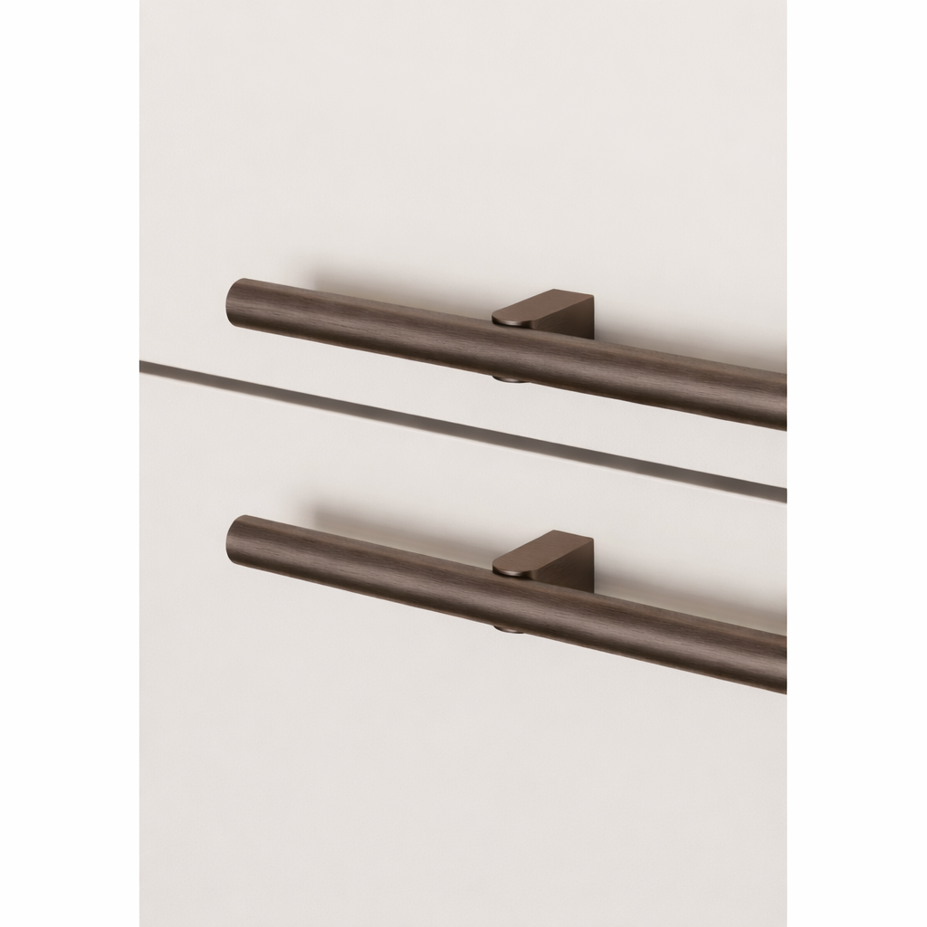 Kumo - Maner pentru mobila, finisaj bronz periat, L:248 mm
