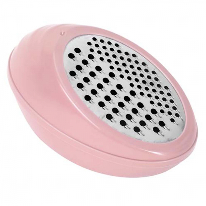 Razatoare cu recipient colectare si lama din inox, fara BPA, Roz