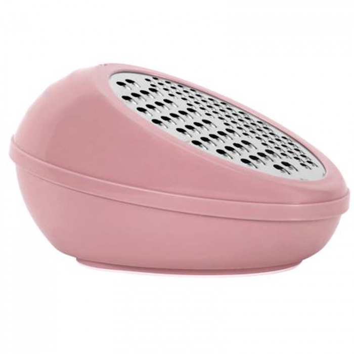 Razatoare cu recipient colectare si lama din inox, fara BPA, Roz