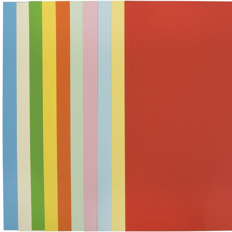 Carton colorat A4 Colorarte, 160g/mp, mix diverse culori, top 10 coli