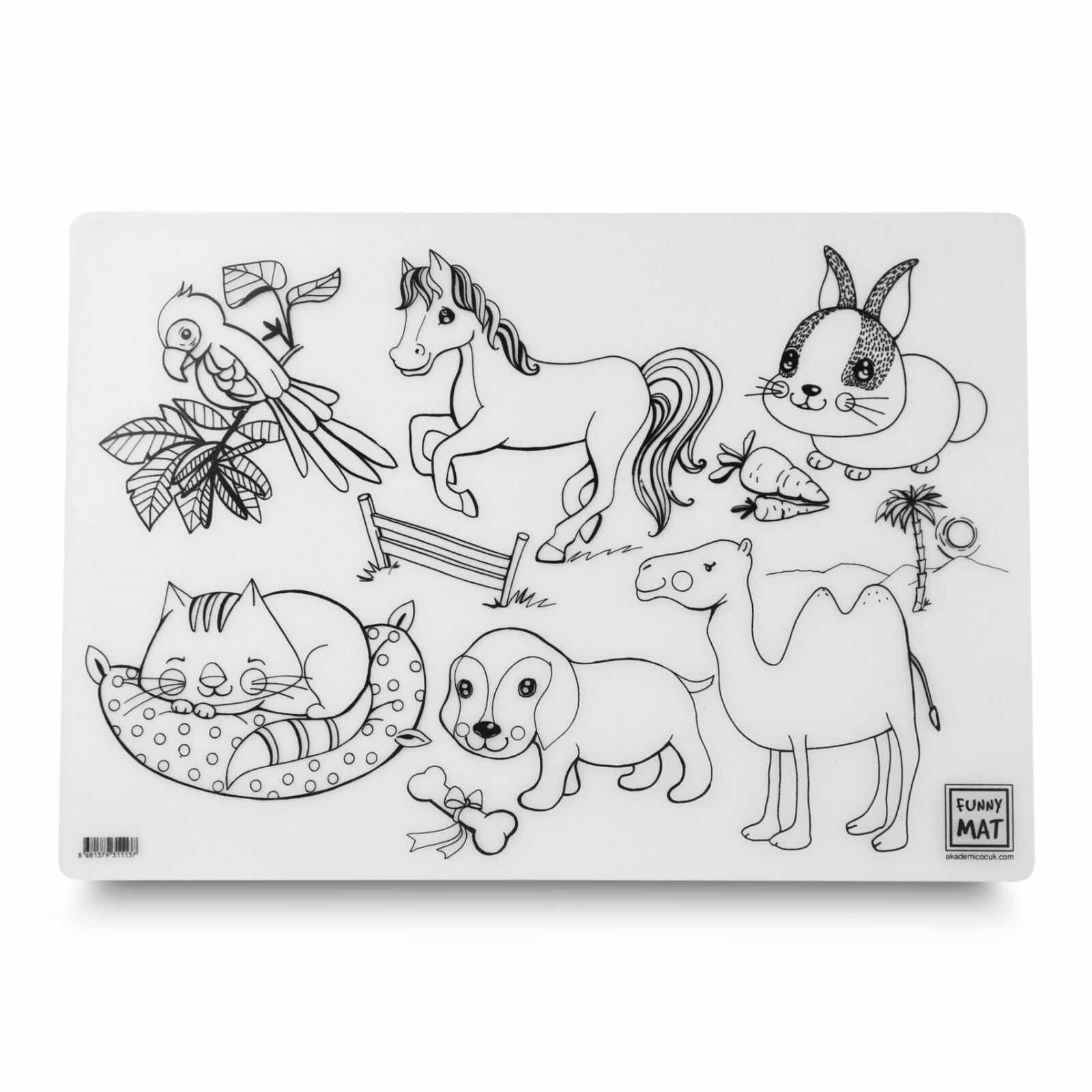 Desene de Colorat, Fise de Colorat si Planse - Animale Domestice