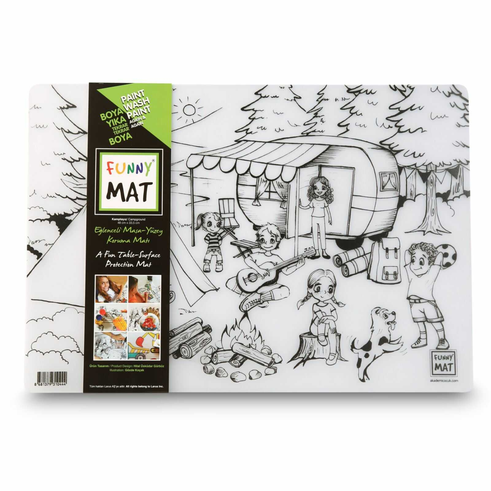 Desene de Colorat, Fise de Colorat si Planse - Camping