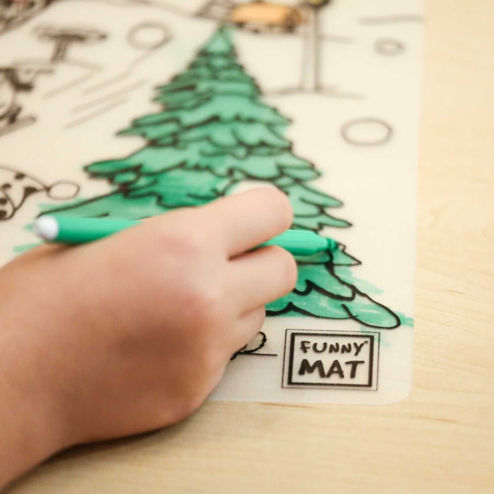 Desene de Colorat, Fise de Colorat si Planse - Activitati de Iarna