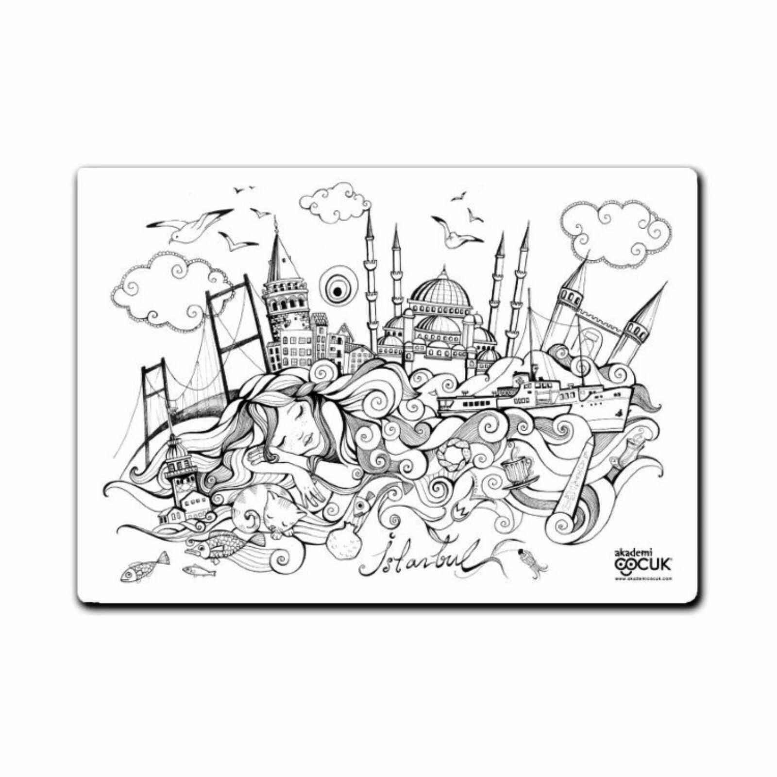 Desene de Colorat, Fise de Colorat si Planse - Istanbul | Micostore