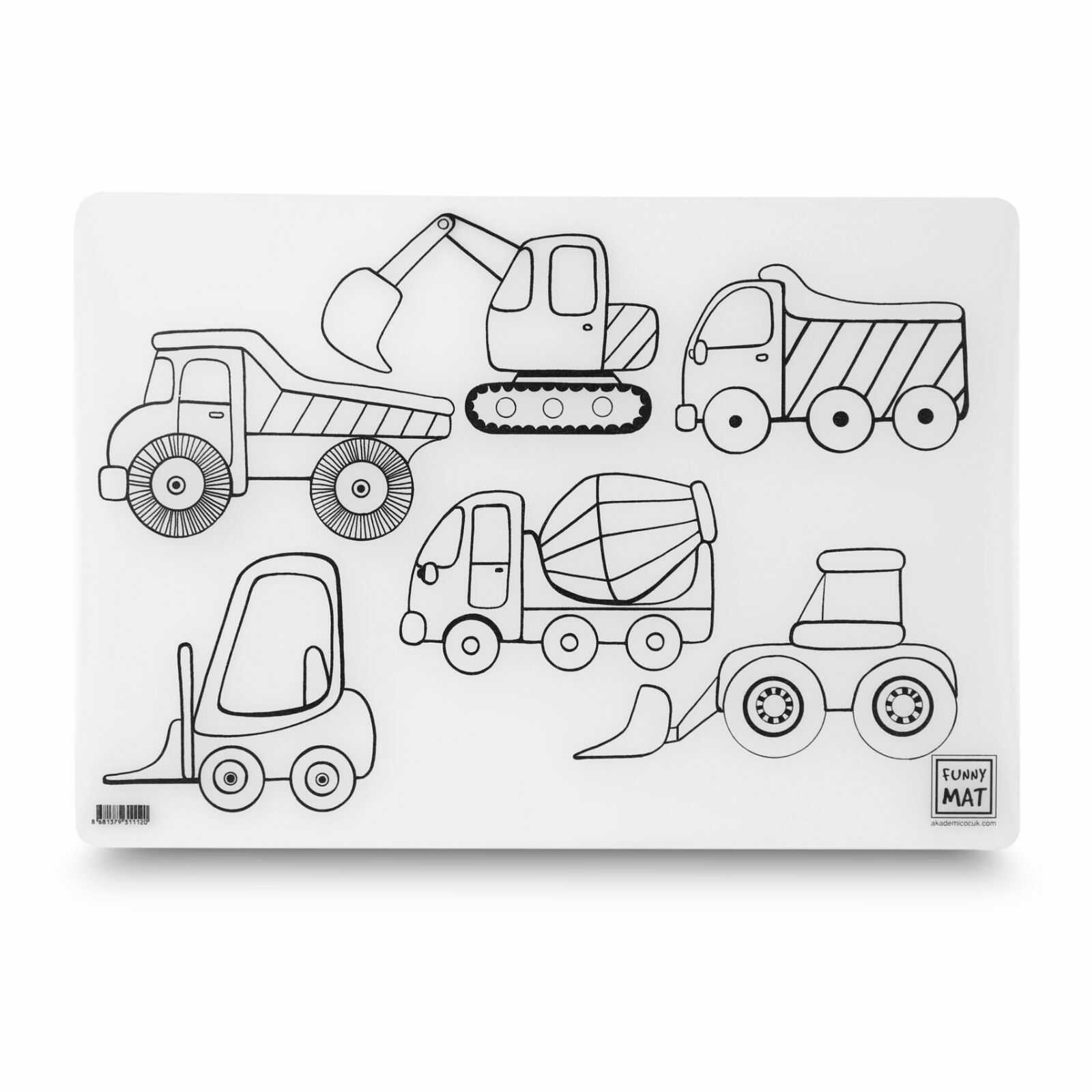 Desene de Colorat, Fise de Colorat si Planse - Masini Constructii