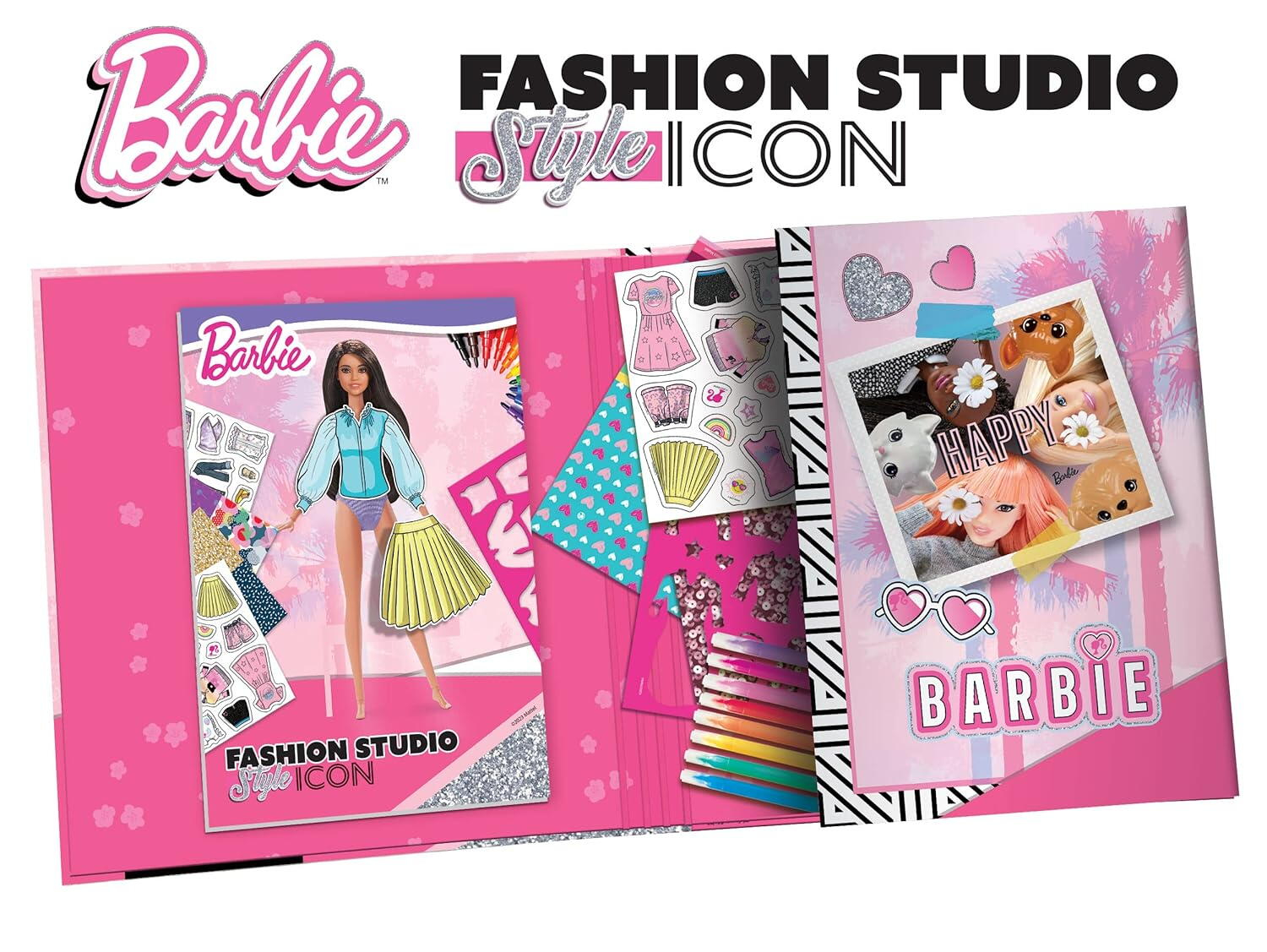 Set de colorat cu activitati Barbie - Fashion Icon de la LISCIANI