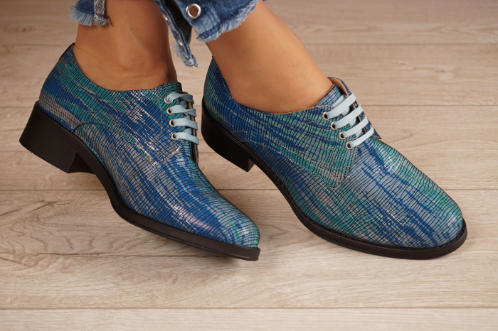 Pantofi dama din piele naturala cu imprimeu MSPD53017-5-20