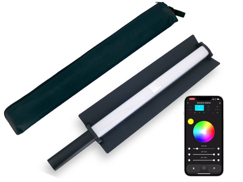 LP730 Bagheta LED 30W Bicolor /RGB 73cm cu acumulator incorporat