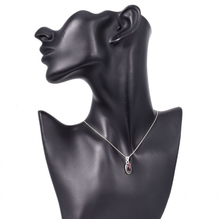 Pandantiv argint cu opal negru etiopian Calea Lactee